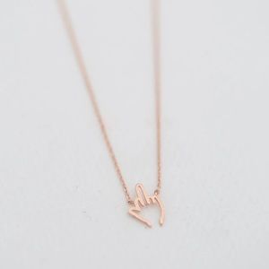 Jewelry | New Rose Gold Middle Finger Fu Necklace | Poshmark